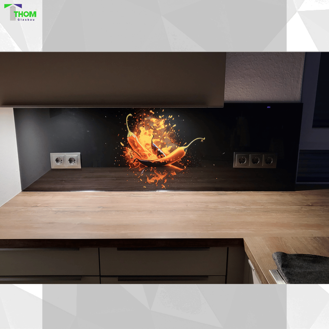 Gib deiner Küche den scharfen Touch: Die Glas-Küchenrückwand mit Chilli ...